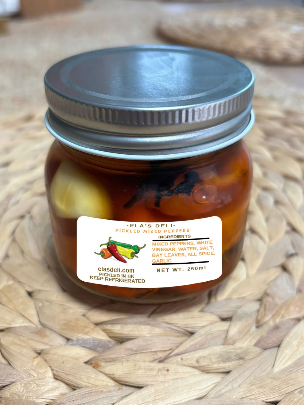 Pickled Mixed Peppers – Ela's Deli
